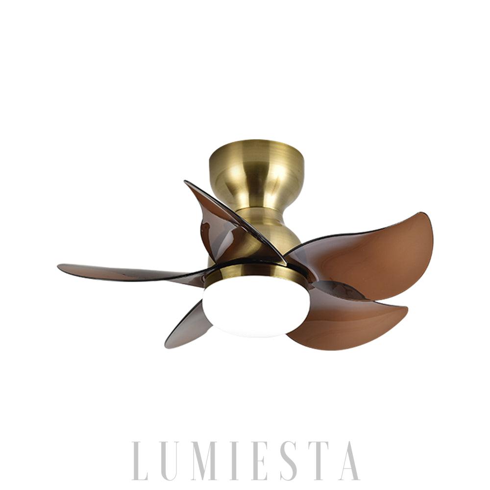 Remo Nordic ceiling fan with lamp — Scandinavian style - Lumiesta